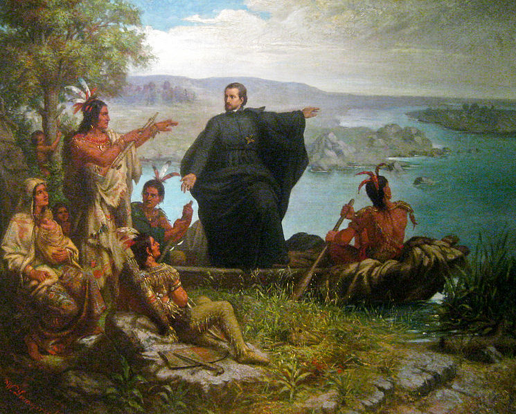 Father Jacques Marquette preaches the Faith to the Illinois - Nobility ...